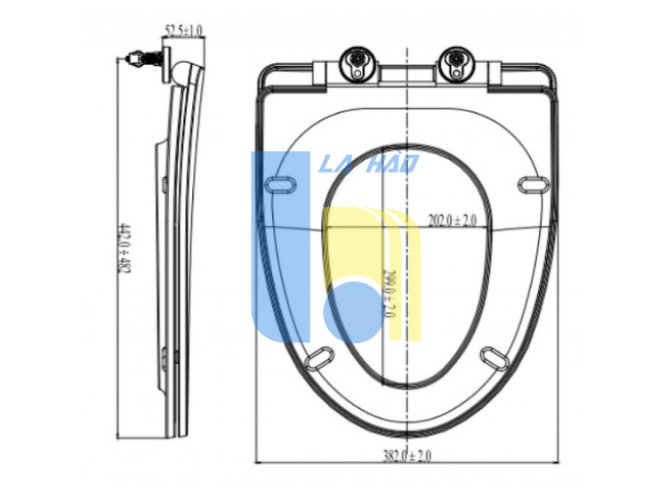 Nắp Êm Bồn Cầu INAX CF-600VS